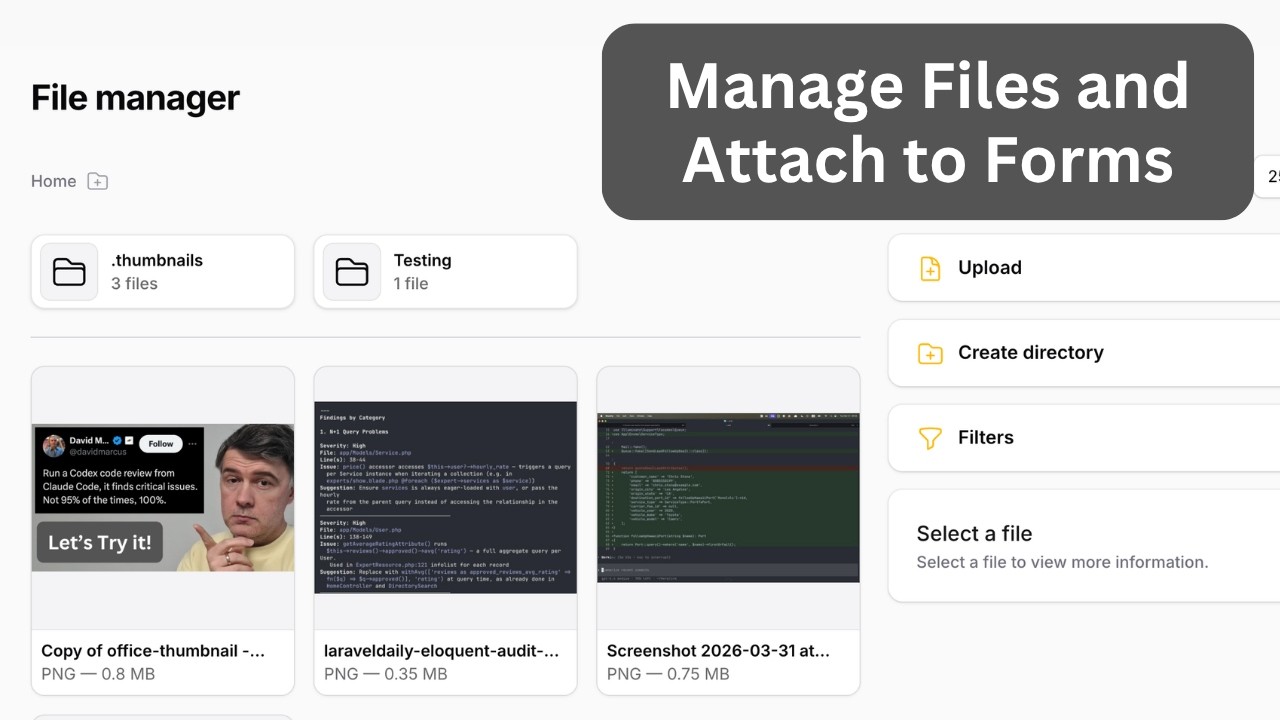 I Tried 3 Filament File Manager Plugins