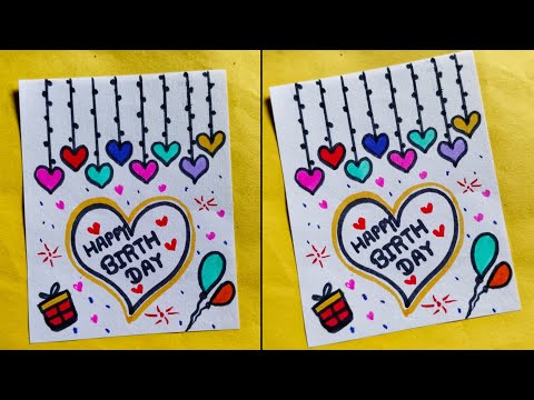 π Happy Birthday Card Making ππ| Birthday Greeting Card | How to Make Birthday Card | Birthday Cards