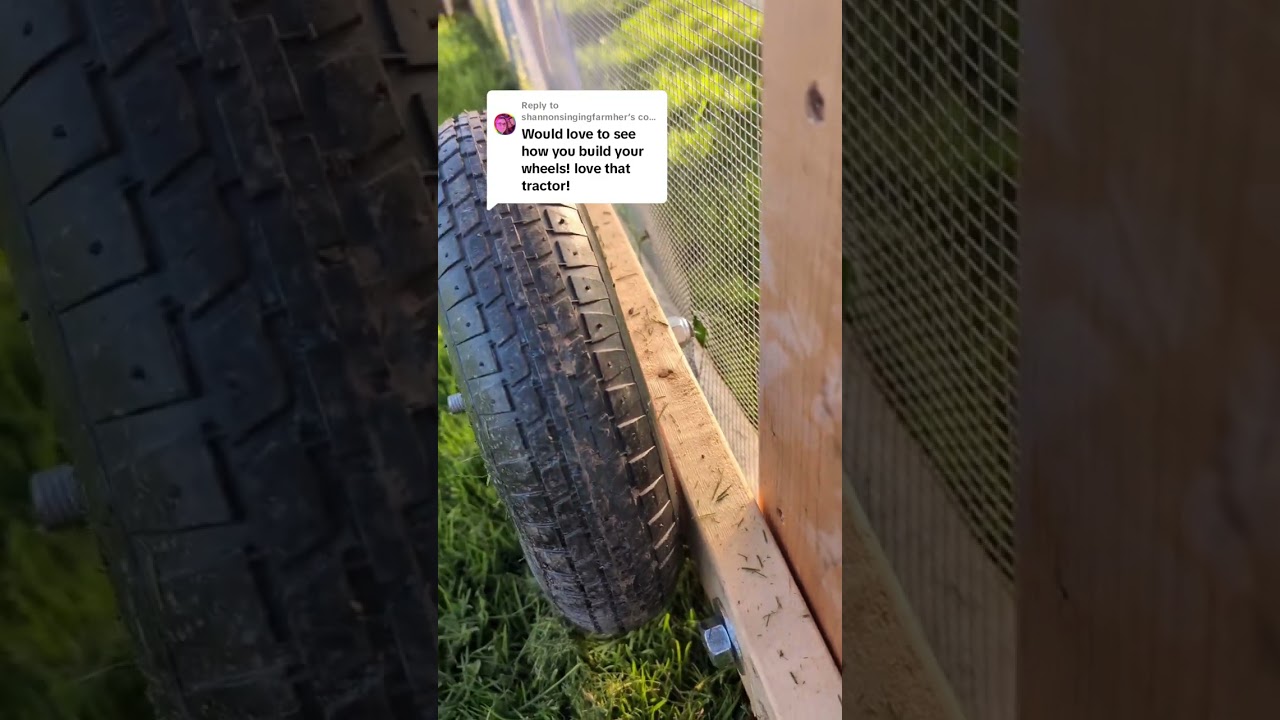 Building adjustable Chicken tractor wheels