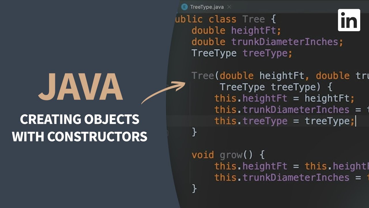 Java Tutorial - Creating objects with constructors