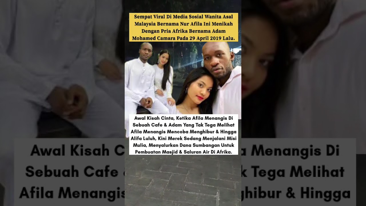 Nur Afila Wanita Cantik Menikah Dengan Pria Asal Afrika, Kini Tengah Menjalani Misi Mulia Di Afrika.