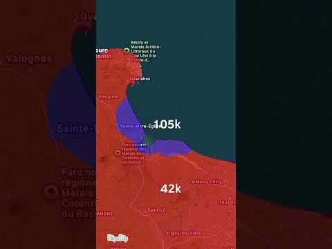 WW2 D-Day mapped #ww2 #mapping #history #dday #war #europe #normandie #invasion #fyp #fypシ゚viral