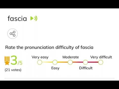 How to pronounce Fascia