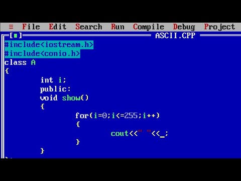 Learn C program to print ASCII table using classes | ASCII TABLE PROGRAM in C - Mind Luster