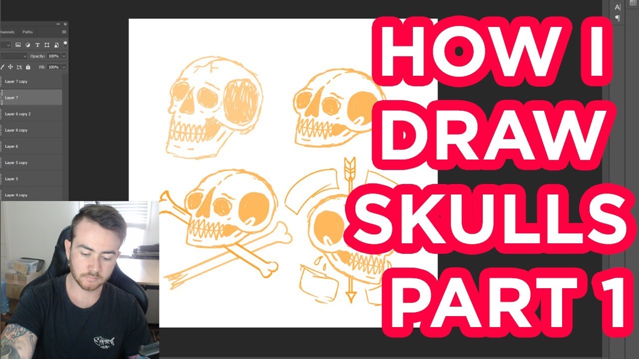 How I Draw Skulls - Part 1!