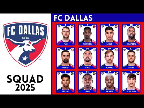 FC Dallas Squad 2025 | FC Dallas | Major League Soccer 2025 | Roster Insight
