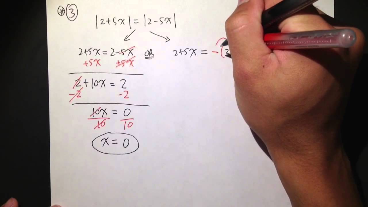 Equations with Two Absolute Values (ex3)