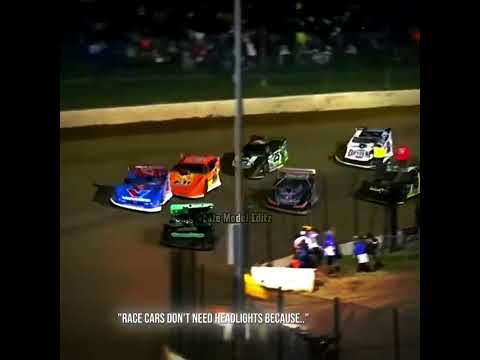 🏁"RACE CARS DON'T NEED HEADLIGHTS!"🔥|Edit|Video Credits:@floracing|#dirtracing #latemodel
