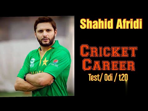 SHAHID AFRIDI Cricket Career / Records / Stats
