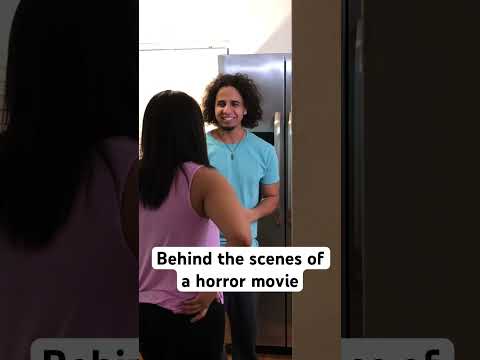 Behind the scenes of a horror movie #horrorfilm #filmmakersfamily # ...