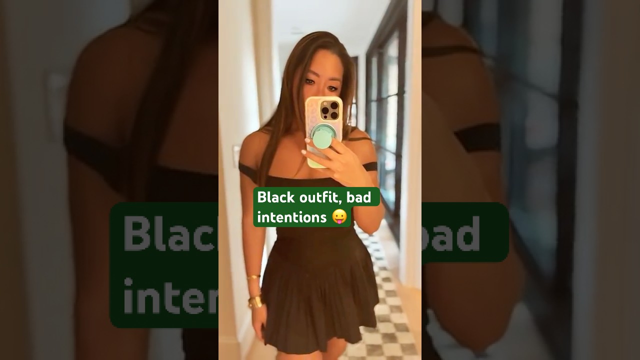 💜 Full black vibe tonight  with Skims and Aritzia 💜 #shorts  #ootd  #shopping #datenight