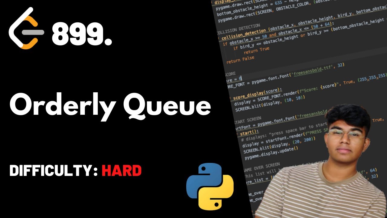 Orderly Queue | LeetCode 899 | Theory + Python code