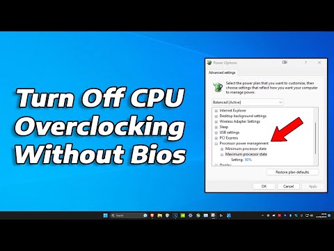 How To Turn off CPU Overclocking in 1 Minute (Without BIOS) 2024