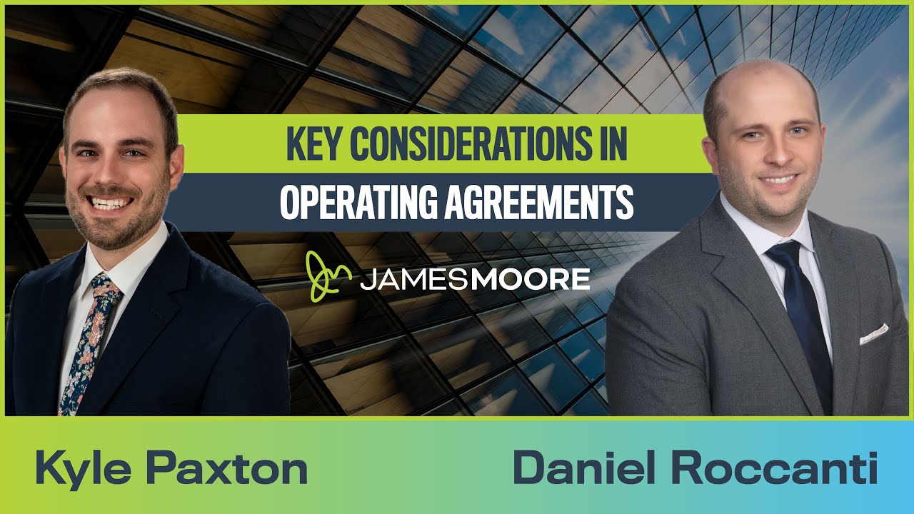 Key Considerations In Operating Agreements