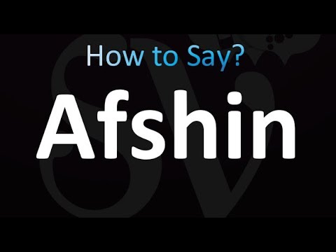 How to Pronounce Afshin (correctly!)