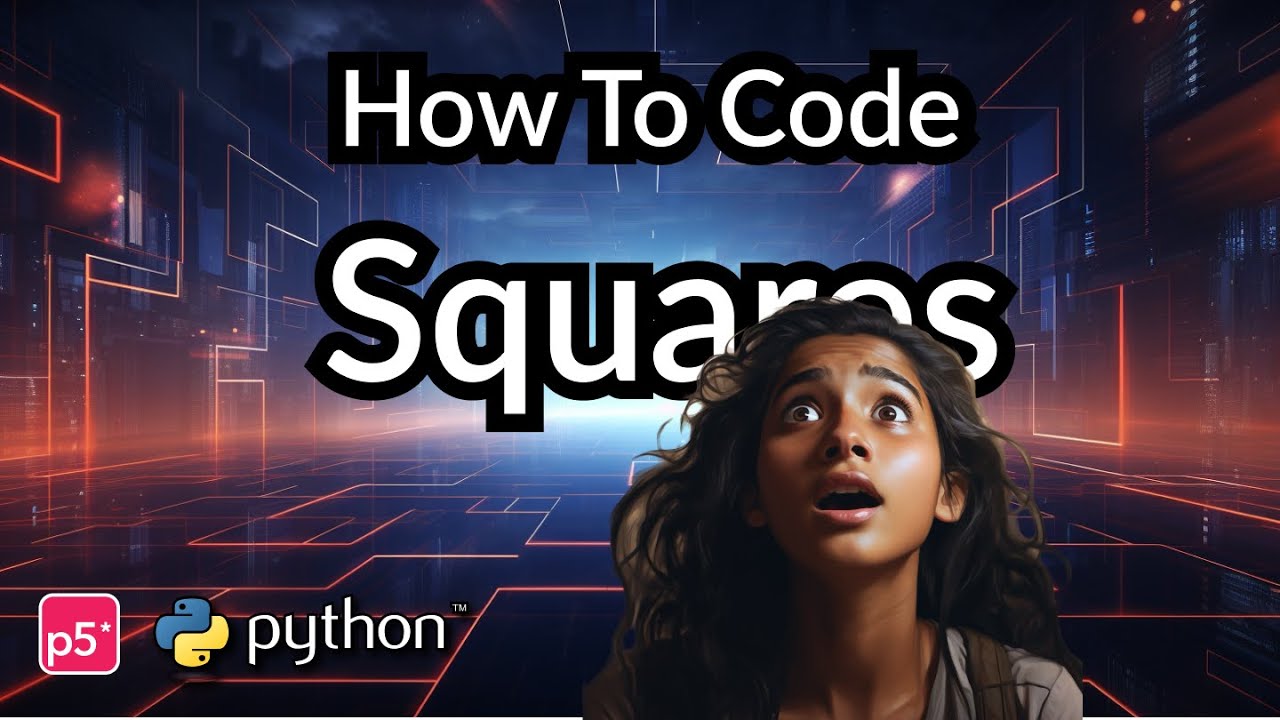 How to code rectangles and squares in P5 Python | Coding For Kids