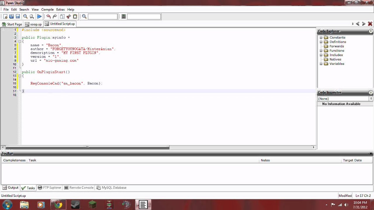SourceMod Plugin Tutorial Ep. 1: Your start