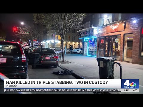 24-year-old man killed in triple stabbing at Inwood, Manhattan deli | NBC New York