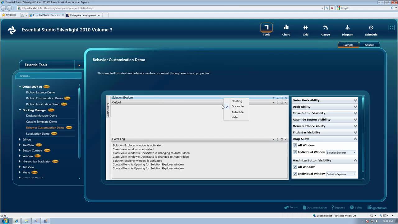 Syncfusion Essential Studio 2010 vol3 - Silverlight edition