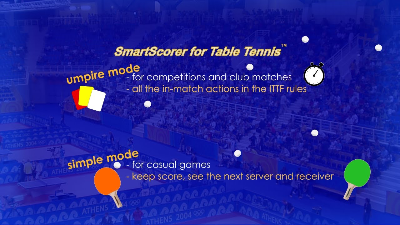 SmartScorer for Table Tennis App