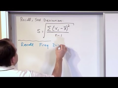Lesson 19 - Standard Deviation Of Data In A Frequency Table