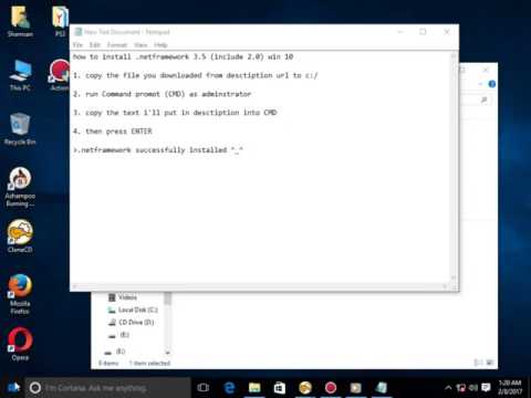 How to install microsoft net framework 3 5 on windows 10 offline