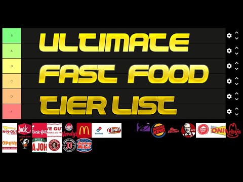 Ultimate Fast Food Tier List