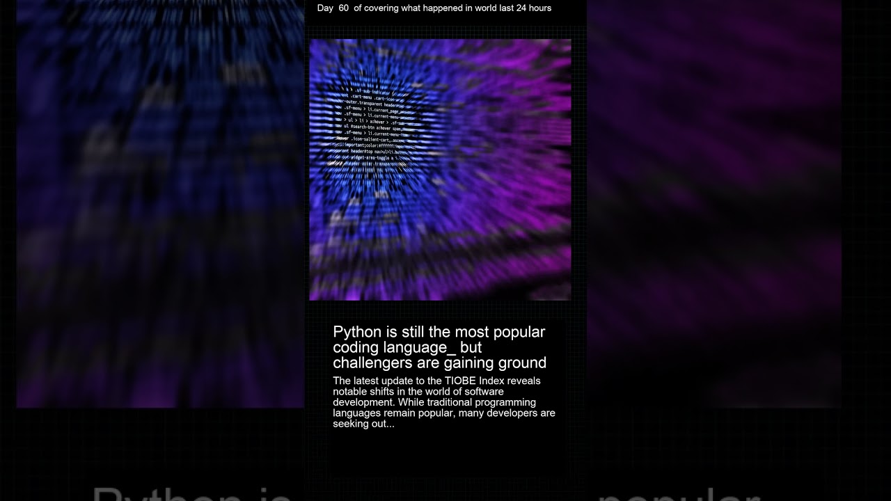 Python is still the most popular coding language_ but challengers are gaining ground