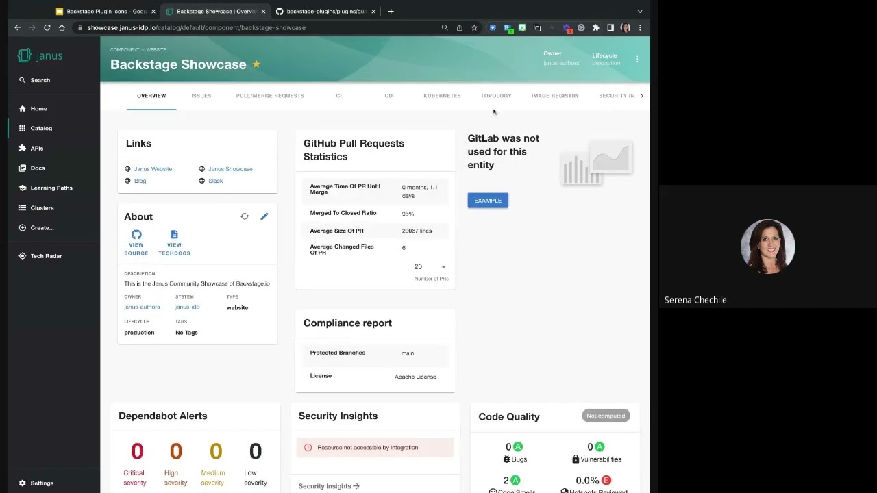 Container Image Registry for Quay plugin for Backstage
