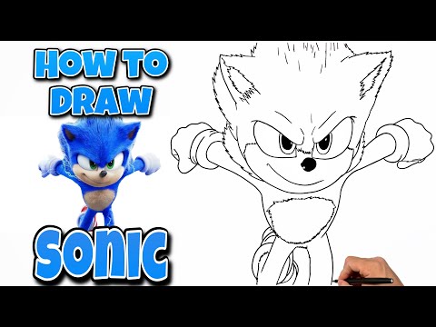 How To Draw SONIC | Sonic The Hedgehog 3 #drawing #sonic3