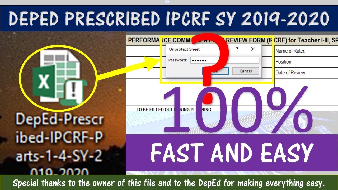 HOW TO USE DEPED PRESCRIBED IPCRF SY 2019 2020 FILE