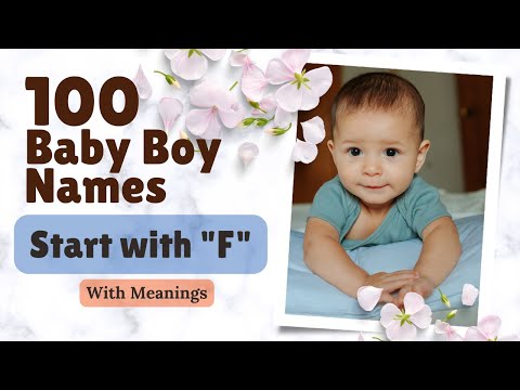 100 Baby Boy Names & Meanings 2023| Names Start with Letter F | Cuddles Lane #baby