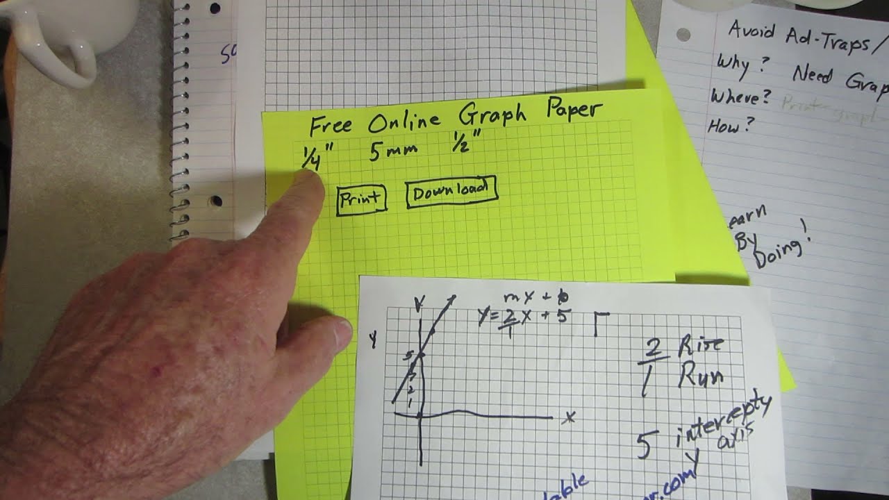 FREE PRINTABLE GRAPH PAPER ONLINE WEBSITE - QUICK AND EASY - (Link Below)
