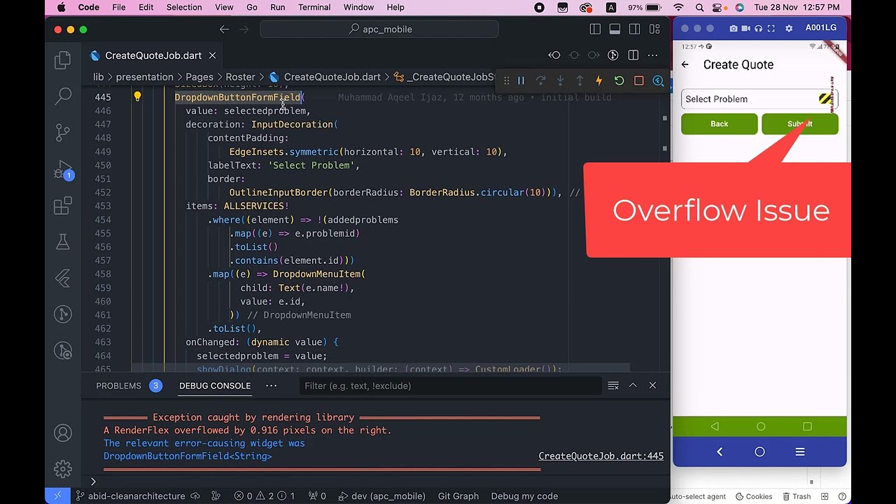 [Solved] Flutter-  DropdownButtonFormField overflow-on-big-text
