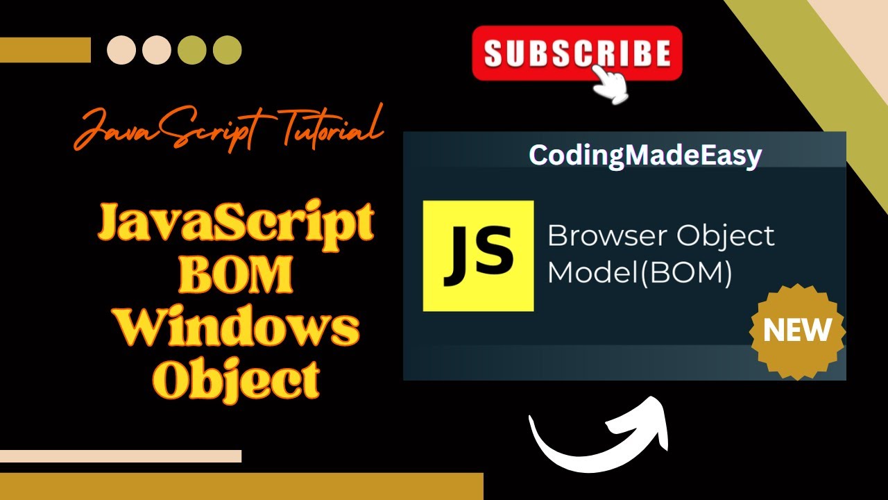 JavaScript BOM | Windows Object & Screen Object | Full Tutorial | JavaScript Tutorial for Beginners