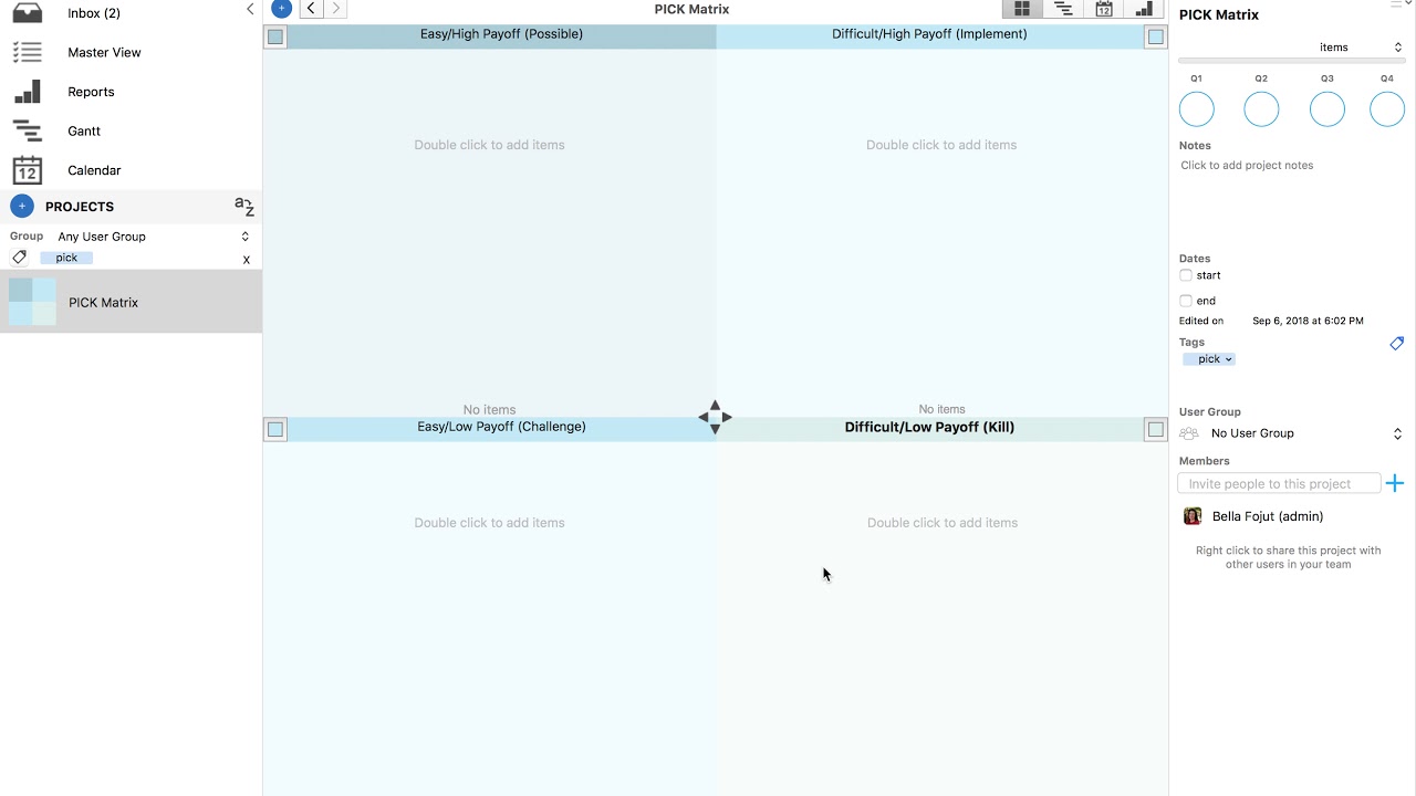 Templates.app Pick Matrix