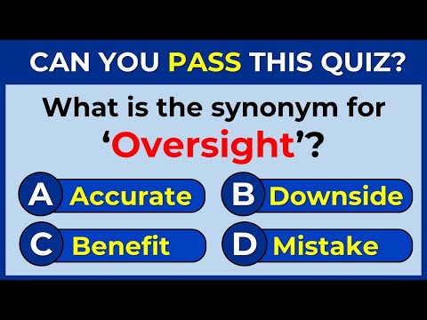 Synonyms Quiz: 97% CANNOT SCORE 25/25 | #challenge 40