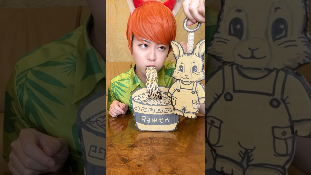 WHAT DO YOU NEED FOR CARDBOARD RAMEN！#asmr