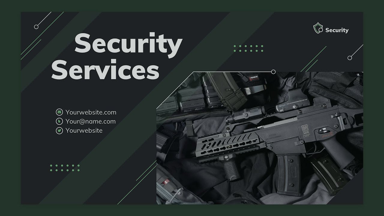 Security Guard Services PowerPoint Presentation Template