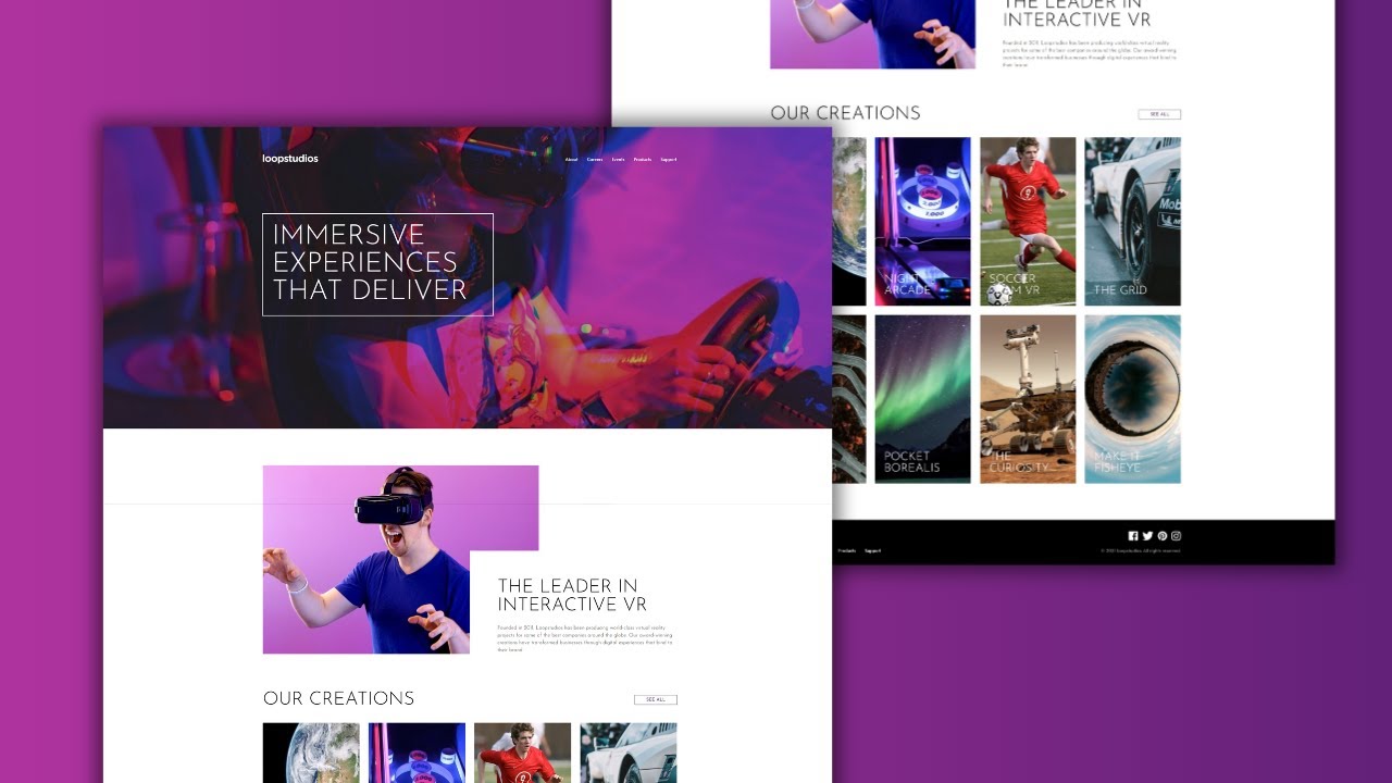 Loopstudios Landing Page | Frontend Mentor Challenge (HTML, CSS, & JS)