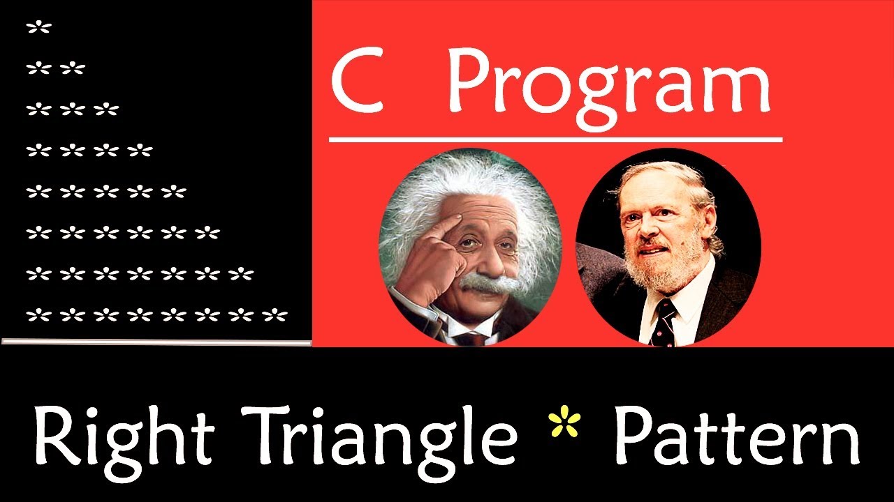 C Program to Print Right Triangle Star Pattern (July 2019)