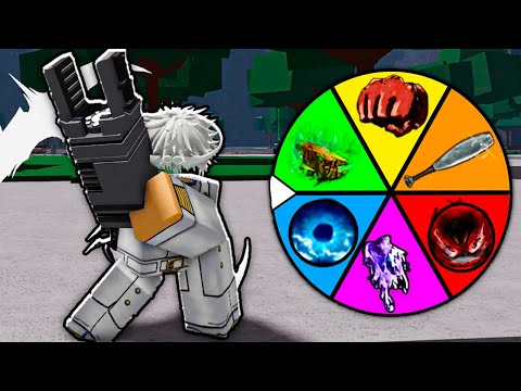 RANDOM WHEEL Decides My MOVESET in The Strongest Battlegrounds