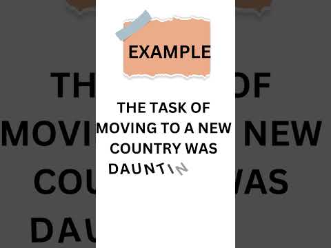 WORD OF THE DAY- DAUNTING #english #learnenglish #englishlanguage #englishvocabulary #newwords