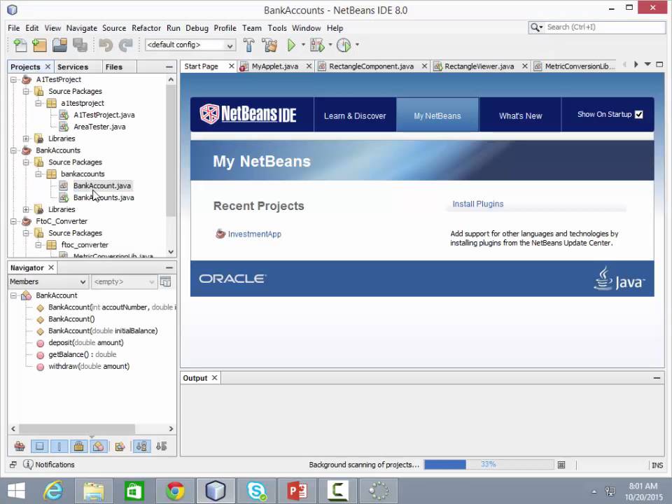Java1 - Bank Account Part 1