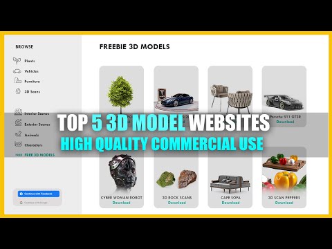 5 Websites for free 3D MODEL download-Part 1