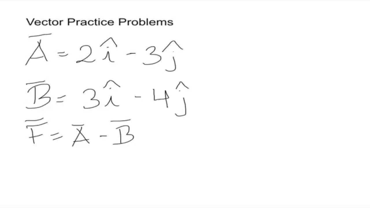 Vector Practice Problems