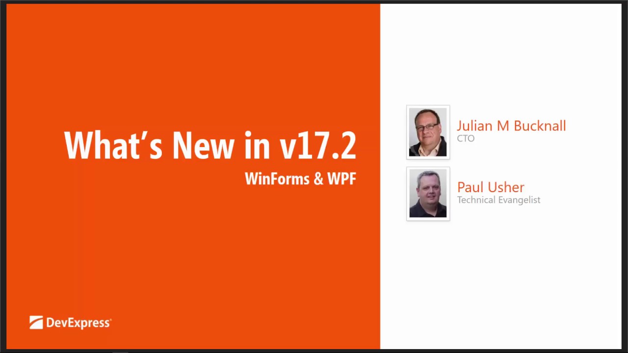 New in v17.2:  WinForms and WPF Controls