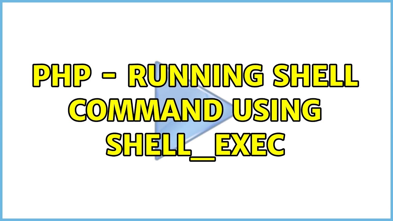 php - running shell command using shell_exec
