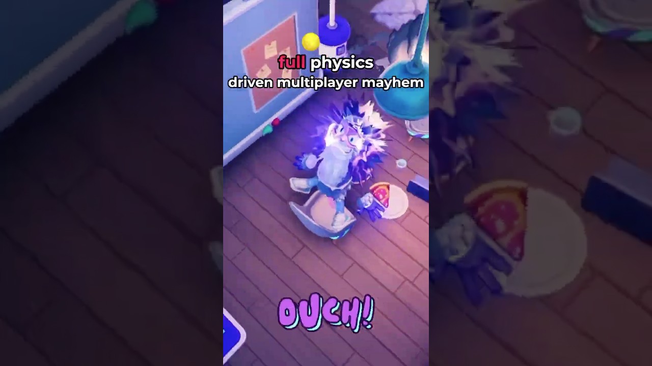 3v1 multiplayer game with physics driven multiplayer mayhem in a fully destructible house!