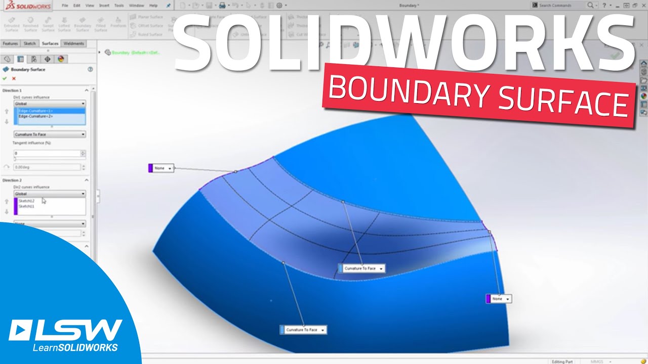 SOLIDWORKS Boundary Feature
